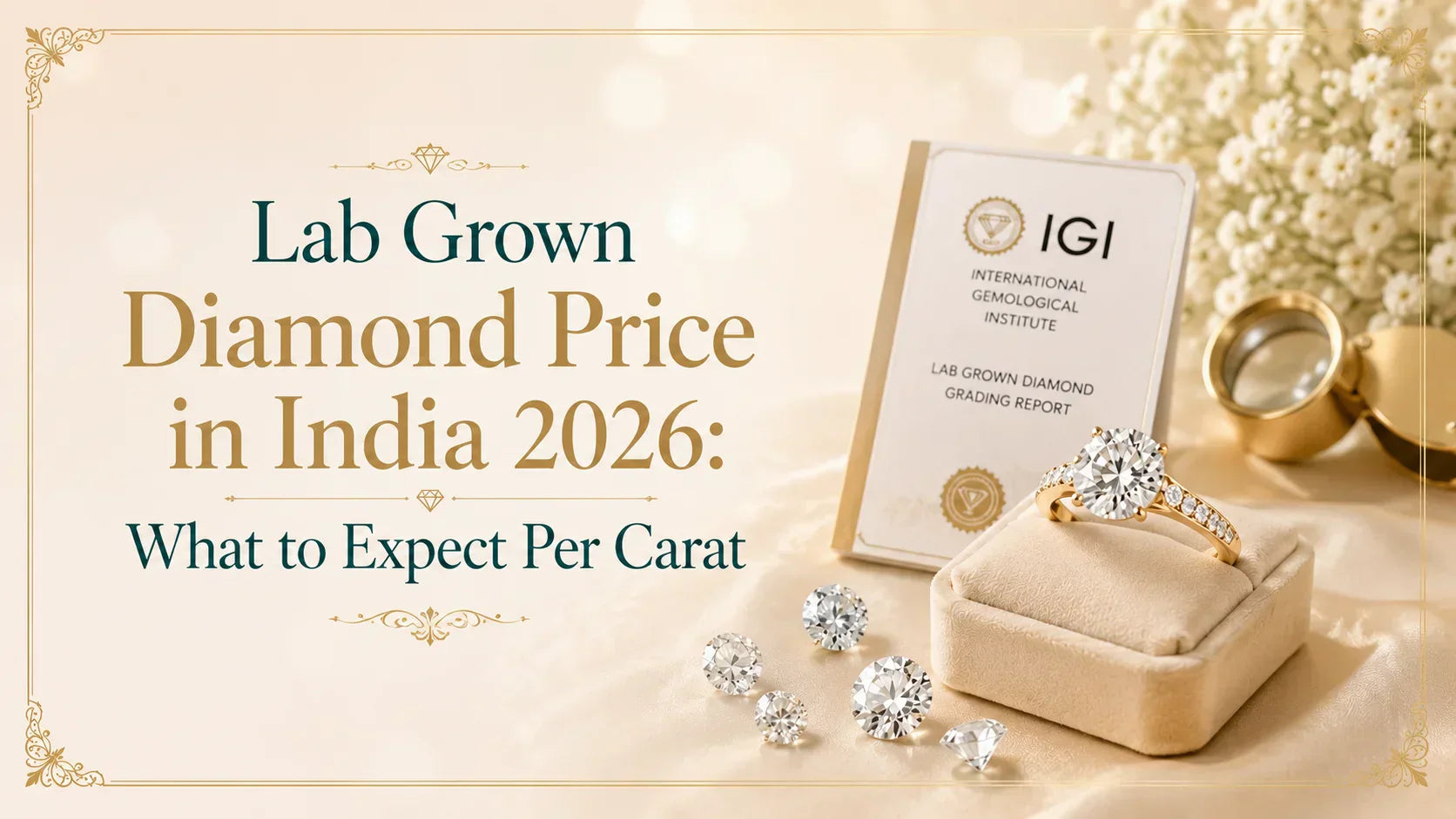 Lab Grown Diamond Price in India 2026: What to Expect Per Carat – Aurament